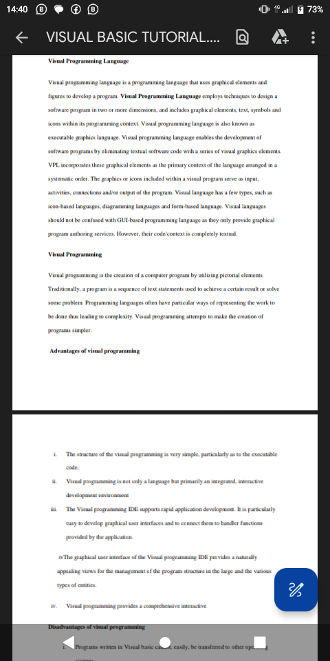 2920205 Visual Basic Programming Language Notes 3267